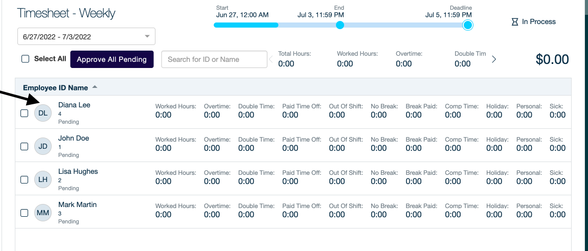 How to Review Employees Unplanned Work from the Timesheet – WorkEasy