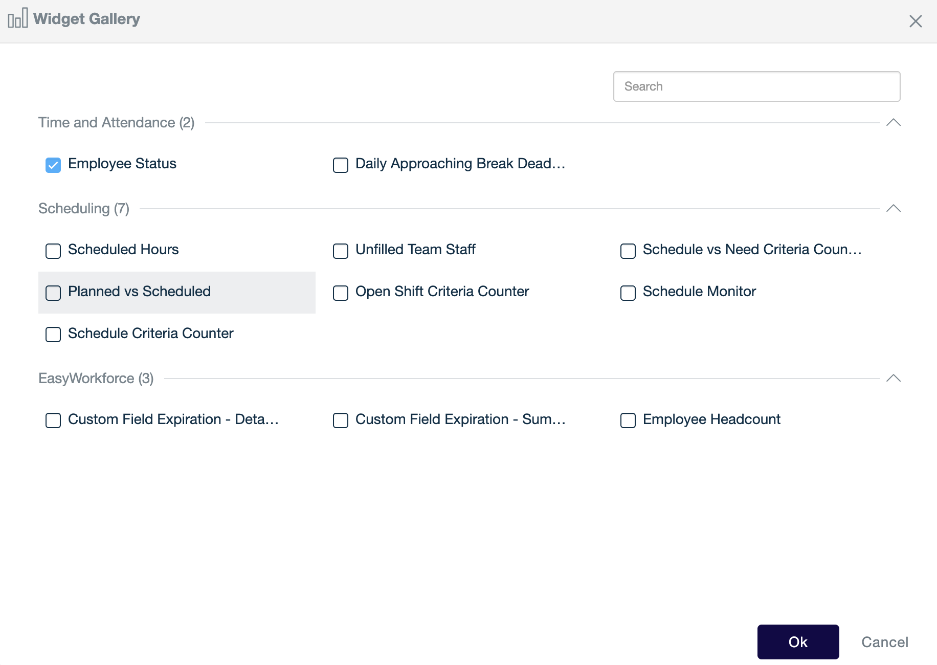 Employee Status | Widget Overview – WorkEasy